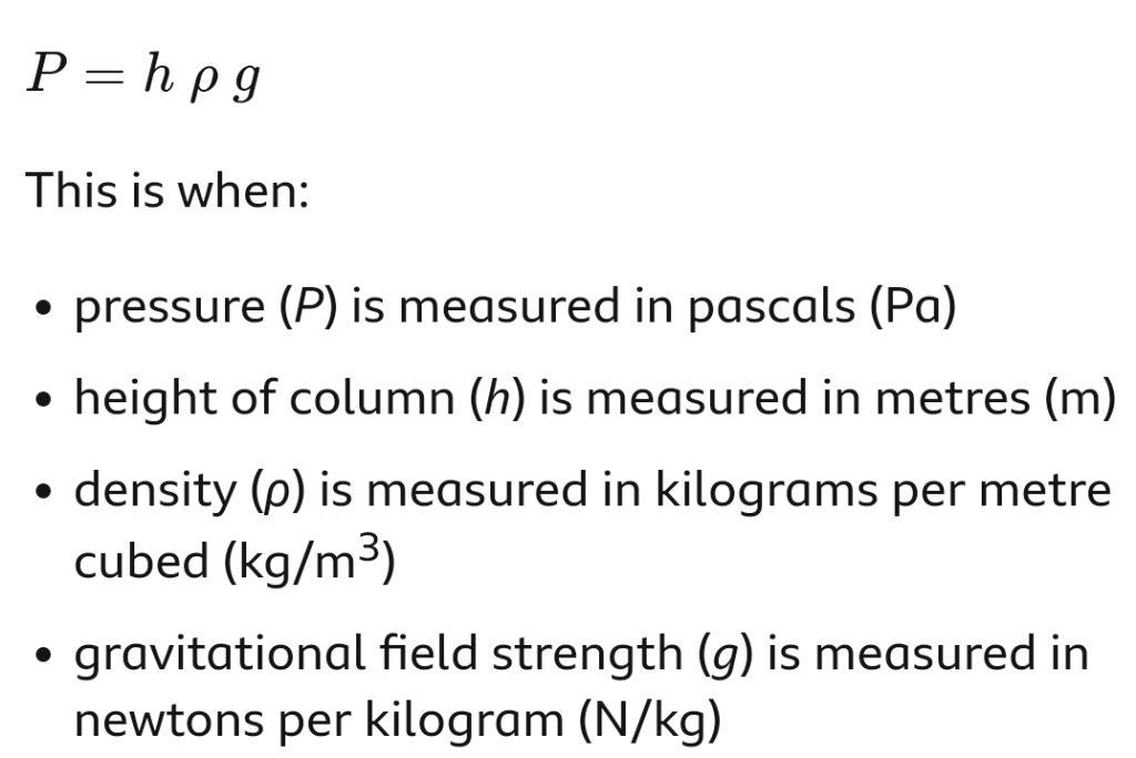 Pressure in fluids – Exam-Corner